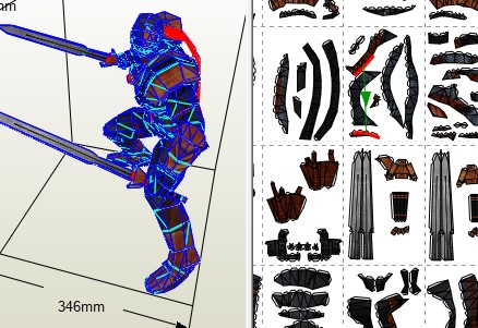 Death Stroke (lines) en papercraft | 2.54 MB