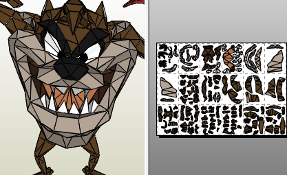 Taz - looney toons en papercraft | 549.23 kB