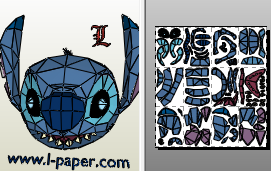 Pet Stitch from Lilo & stitch in pepakura .pdo