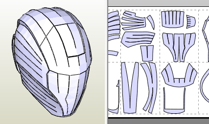 Casco TFUII Jedi Ascension en Papercraft | 162.15 kB