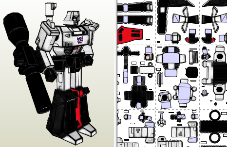 Megatron Clásico en Papercraft | 3.15 MB